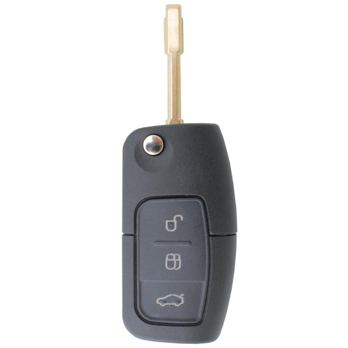 Complete To Suit FORD 3 Button Transponder Remote Flip Car Key fiesta ...