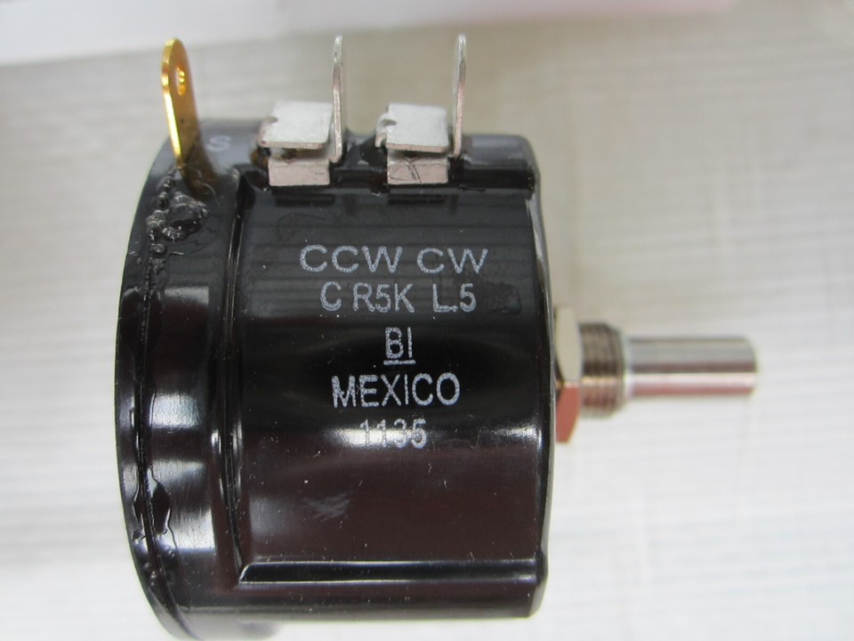 BI TECHNOLOGIES C R5K L.5 POTENTIOMETER W/RB1121 DUODIAL | eBay