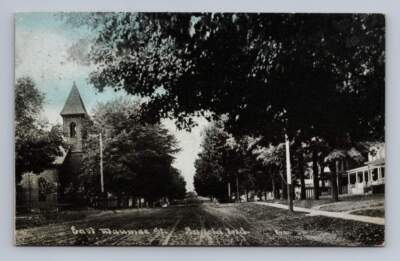 East Maumee Street ANGOLA Indiana CU Williams Antique Postcard 1910 | eBay