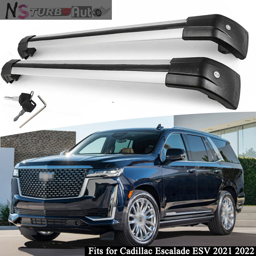 2Pcs Fits for Cadillac Escalade ESV 2021-2024 Roof Rail Racks Cross Bar ...