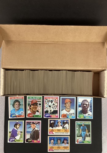 1981 Topps Complete Baseball Card Set Kirk Gibson Tim Raines Harold ...