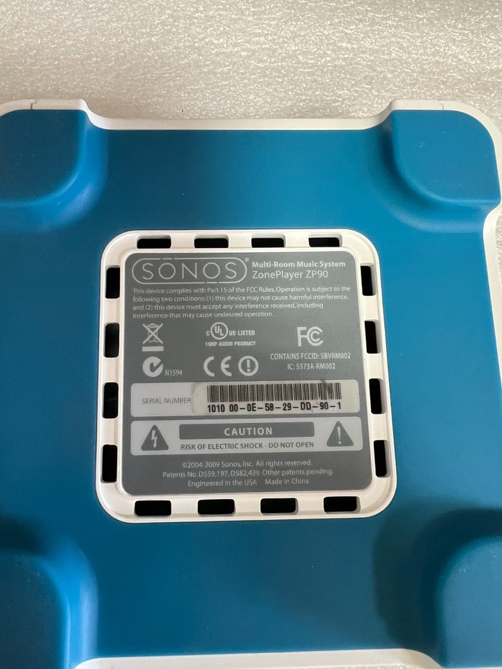 Sonos ZonePlayer ZP90 Digital Audio Receiver w/Power cord. | eBay