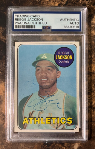 1969 TOPPS BASEBALL #260 REGGIE JACKSON ROOKIE PSA/DNA CERTIFIED ...
