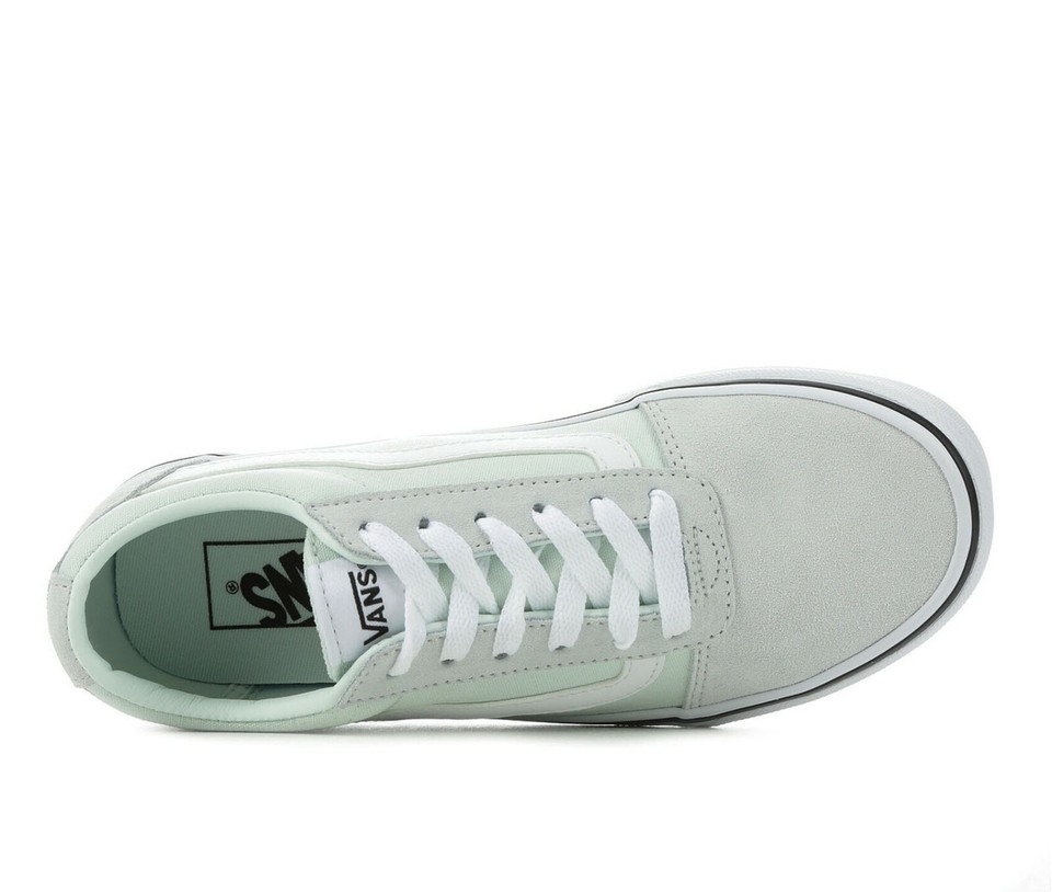 Vans Old Skool Blue Flower White Suede Skate Shoes Unisex Size New ...