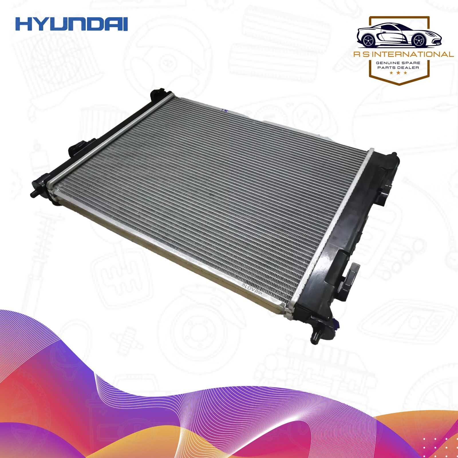 Hyundai genuine Aluminum radiator assembly for i20 2020-2023 25310H6300 ...