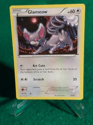 2016 Pokémon #431 Glameow 27/30 Basic HP60 Act Cute Catty Ecolve | eBay