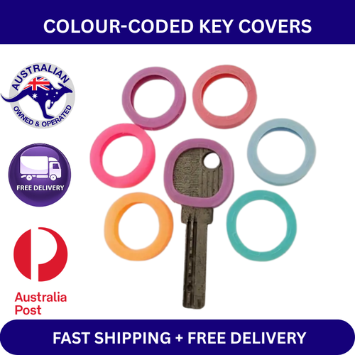 Key Cover, Silicone Key Identifier, Colour Coded Easy House Key Finder ...