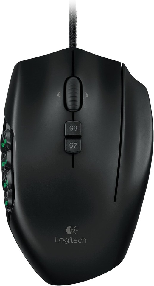 Logitech G600 MMO Gaming Mouse, RGB Backlit, 20 Programmable Buttons ...