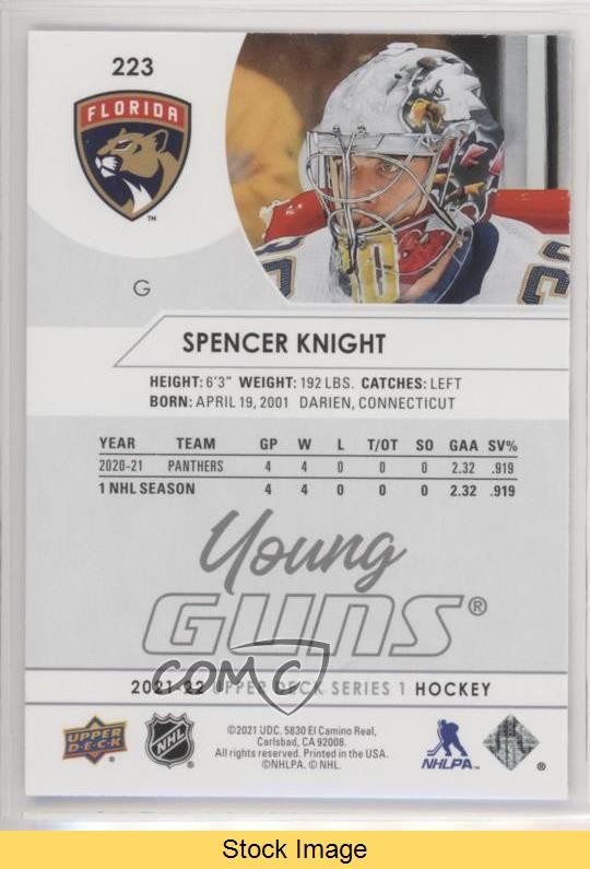 2021-22 Upper Deck Series 1 Young Guns Spencer Knight #223 READ 6hh | eBay