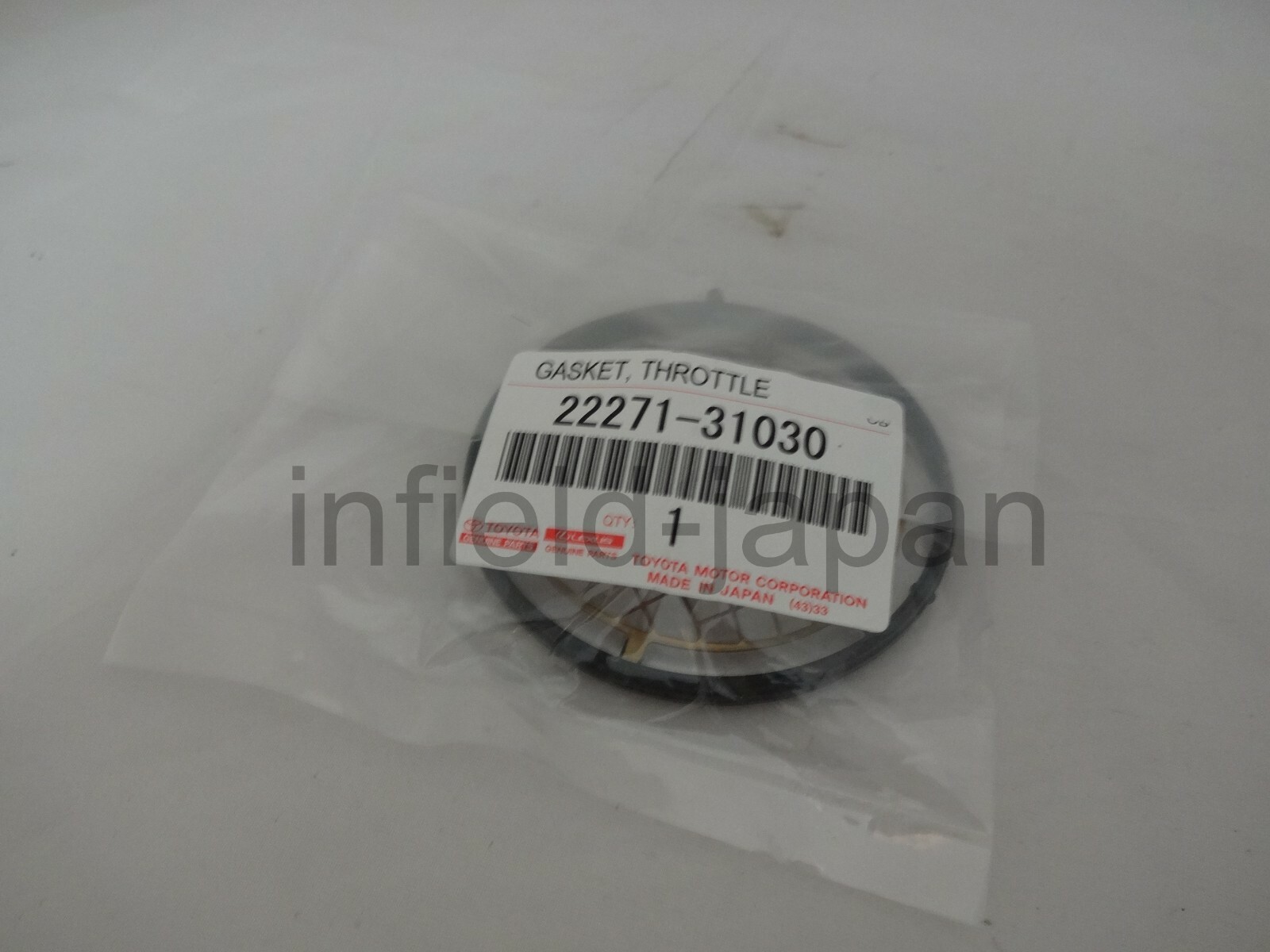 Genuine Toyota Lexus Fuel Injection Throttle Body Mounting Gasket 22271 ...
