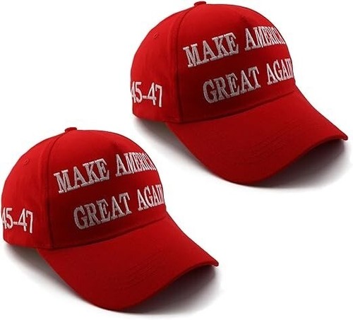 2X President Trump 2024 MAGA RED Hat 45-47 Baseball Cap Make America Great Again | eBay