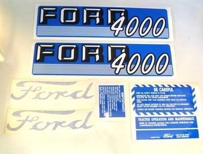 FORD 4000 4 CYL GAS 1962 - 1964 TRACTOR REPLACEMENT DECAL KIT | eBay