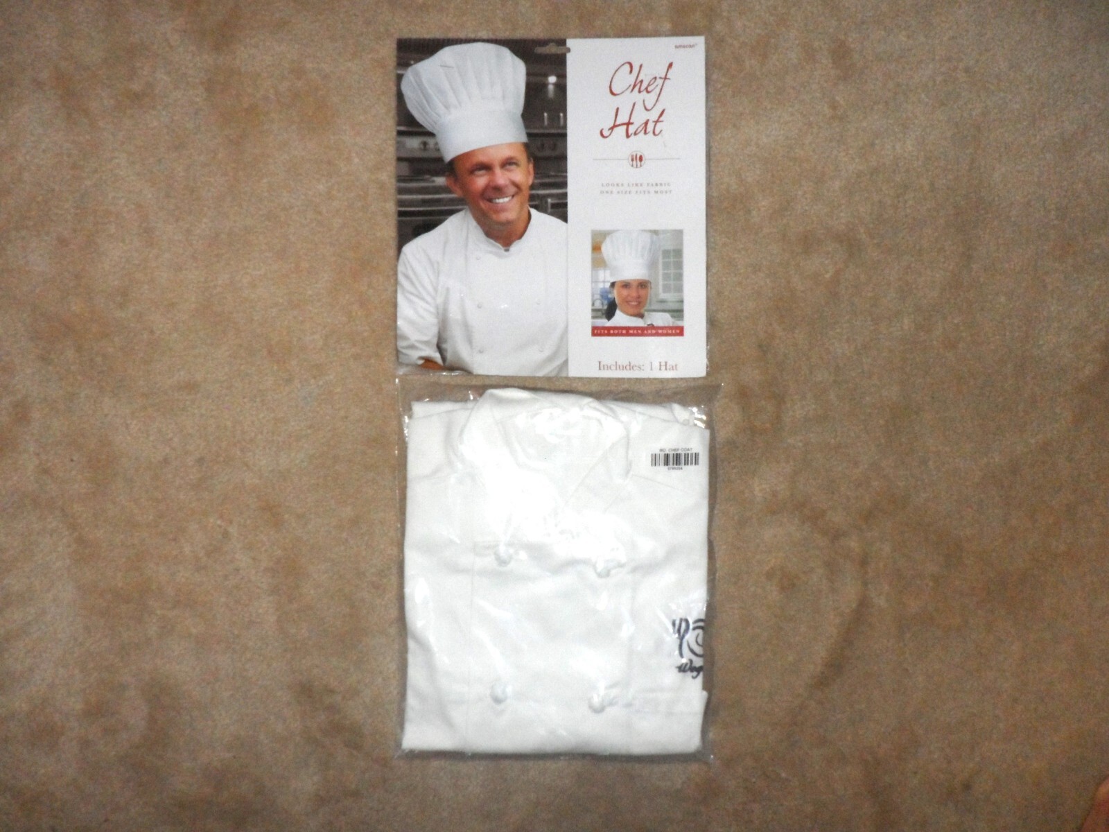 Wegmans Team World Chef Coat & Chef Hat Corporate Programs Size: Mens ...