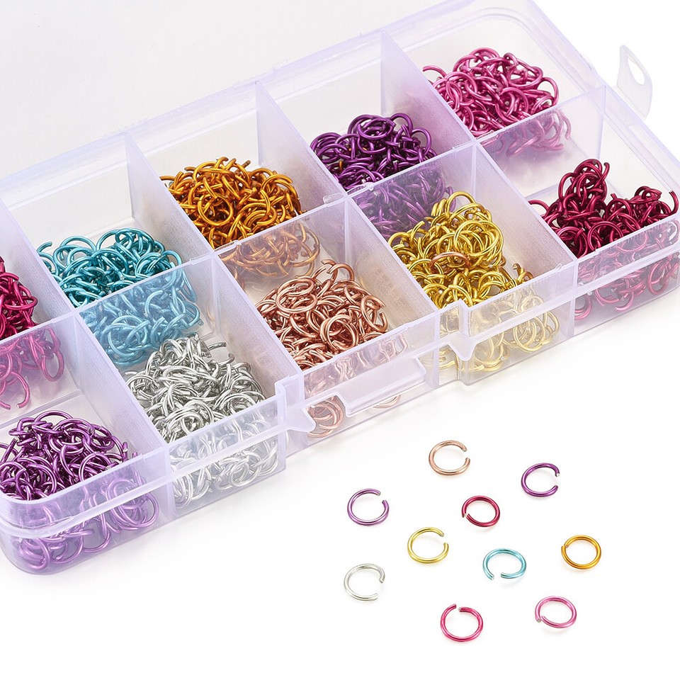 1 Box 6x0.8mm Aluminum Wire Open Jump Rings Jewelry Findings about ...