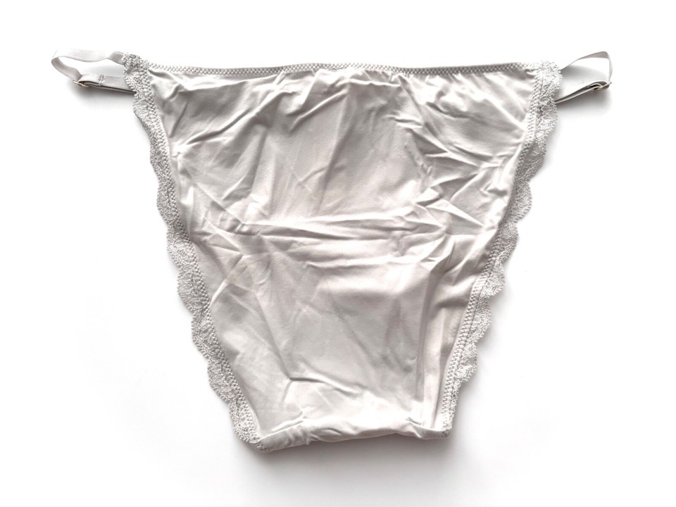 Victoria's Secret String Bikini Panty Dream Angels Gray Adjustable S M ...