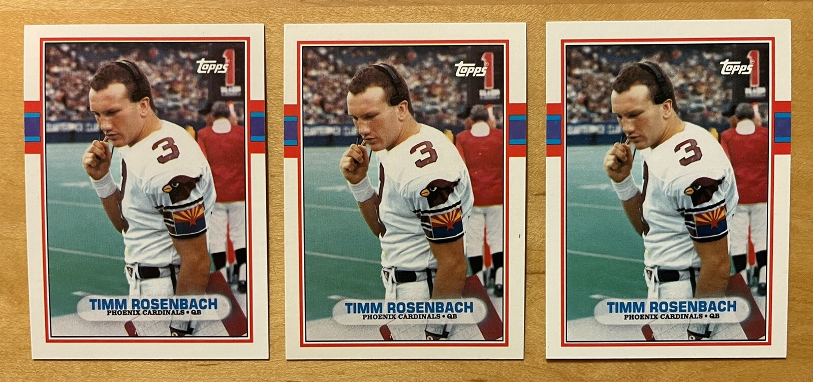 Timm Rosenbach Rookie (3) 1989 Topps Traded Football 125T Phoenix ...