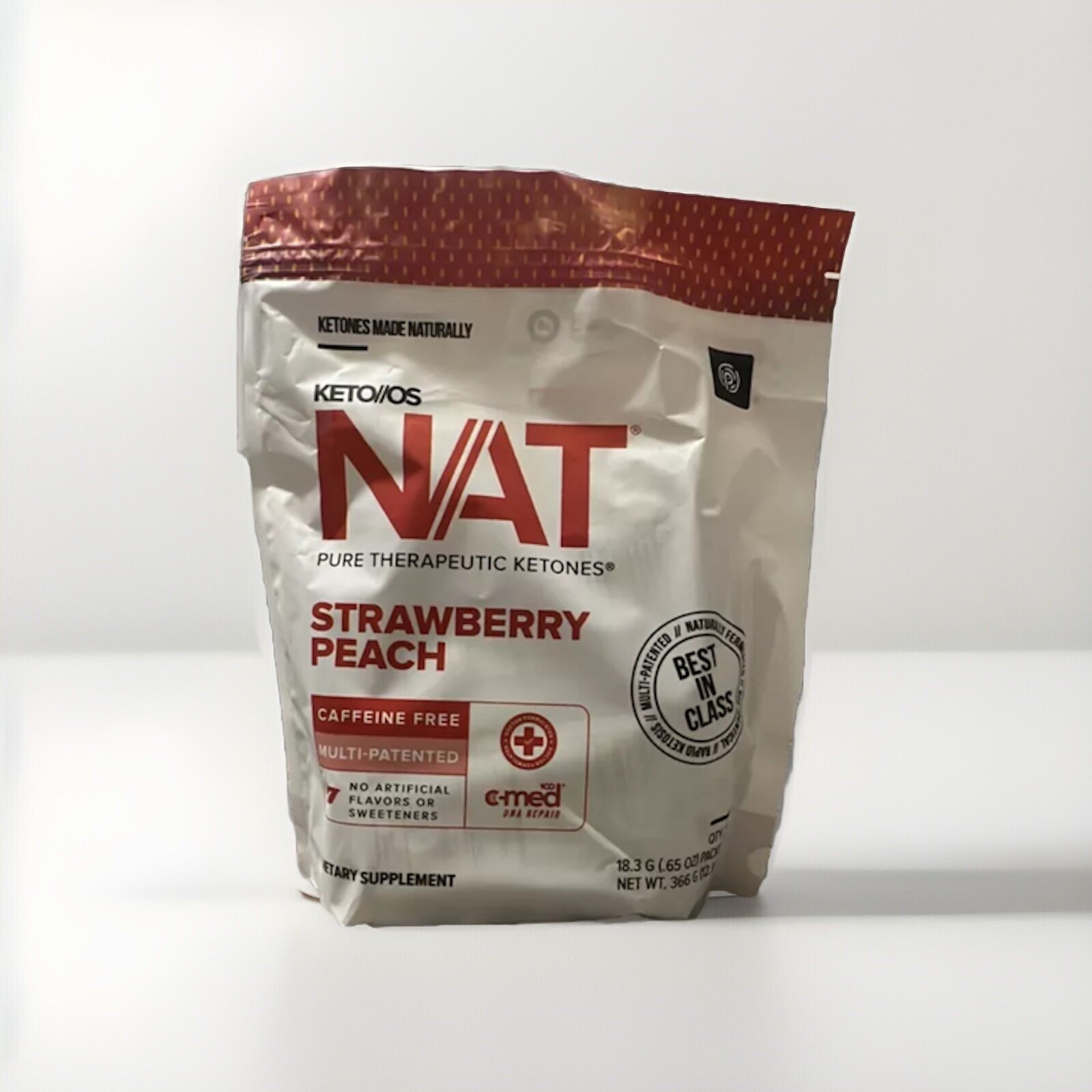 PRUVIT Ketones Nat STRAWBERRY PEACH Caffeine Free !! 20 Packs FREE ...