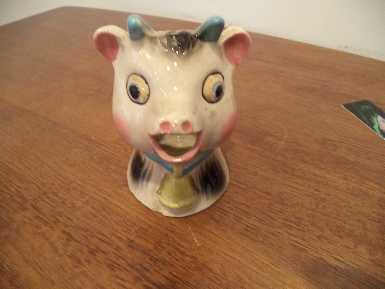 Vintage Japan Cow Creamer / Pitcher Chase Hand Painted Elsie the Cow 4 ...