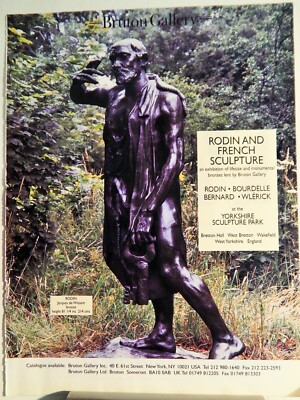 RODIN ART PIECE VTG ORIG 1995 ADVERTISEMENT | eBay