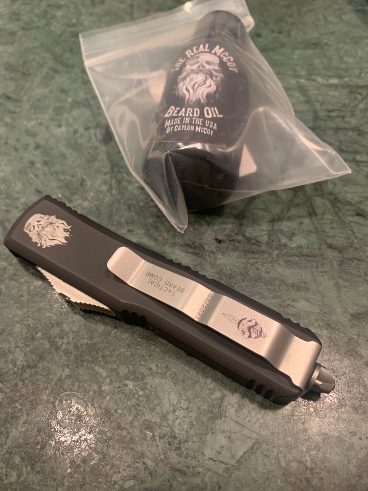 Microtech Marfione Custom Tactical Beard Comb Real McCoy Collab Edition ...