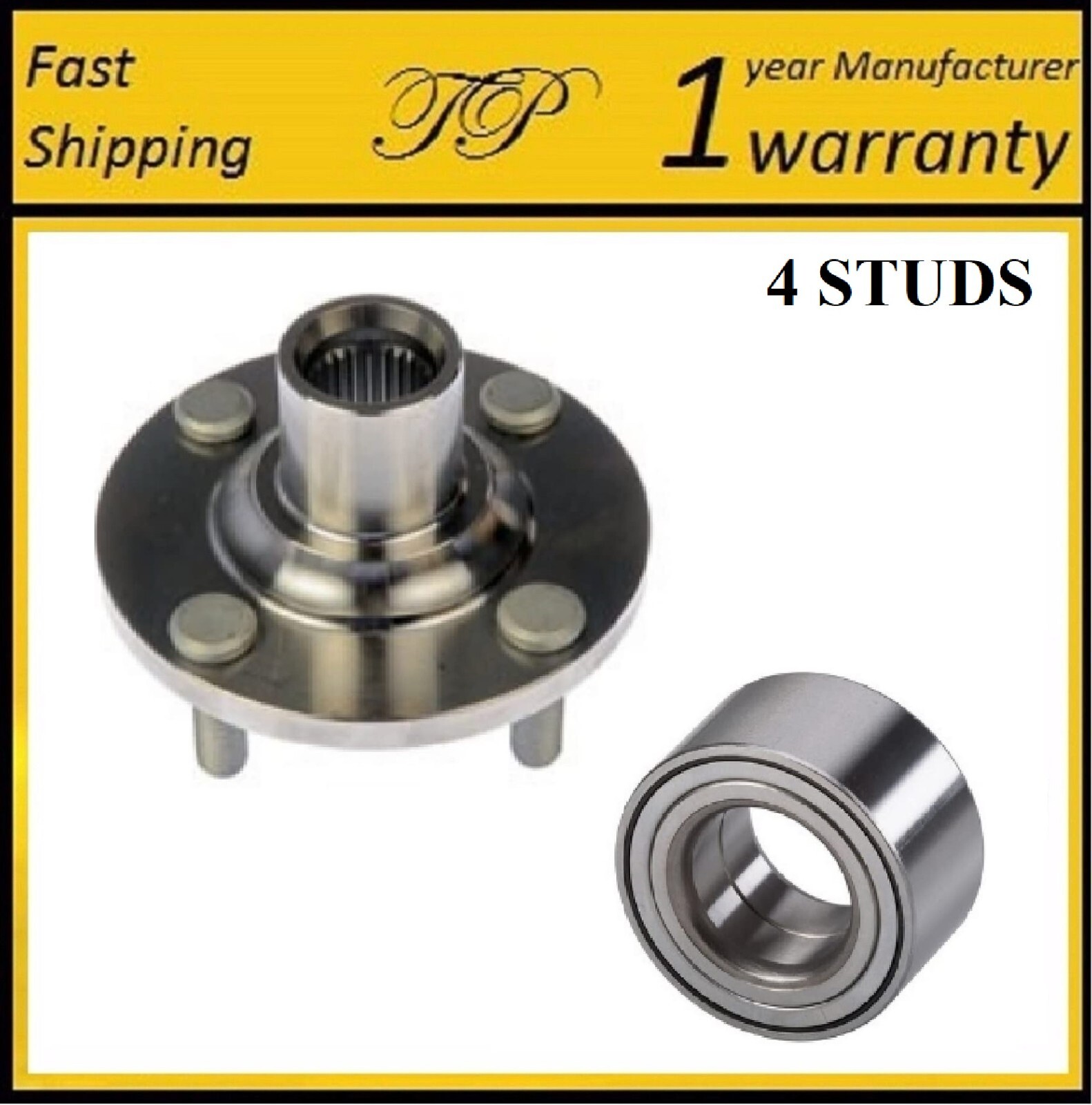 Front Wheel Hub & Bearing Fit TOYOTA YARIS 2006-2018/PRIUS C 2012-2019 ...