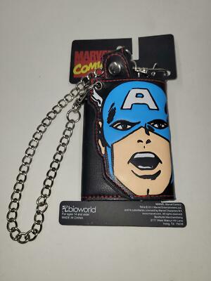 Captain America Trifold Chain Wallet | eBay