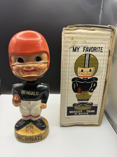 Cincinnati Bengals 1960's Bobble Head Nodder Figure NFL Vintage Rare ...