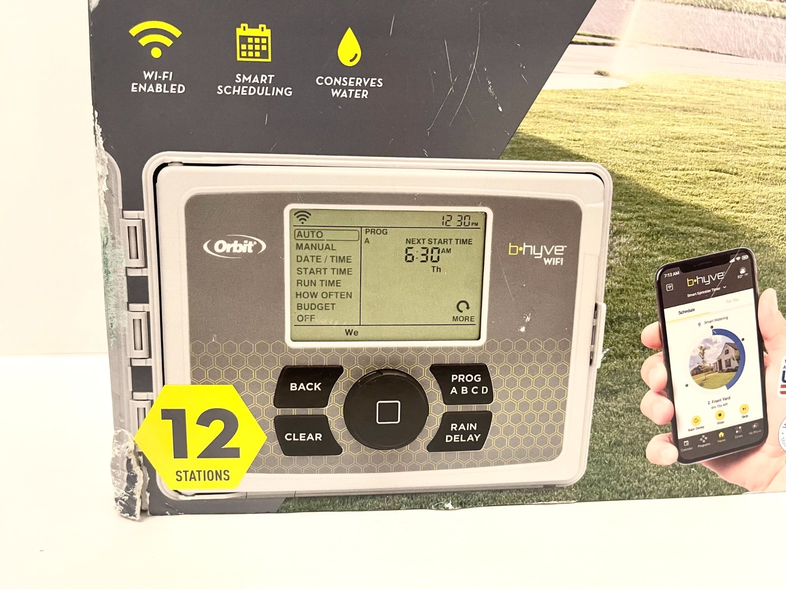 Orbit B-hyve 57950 Smart WiFi 12 Station Sprinkler System Controller ...