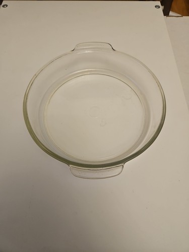 PYREX 221 G-GG & B-Y Casserole Dish Pan 2qt Round Clear Glass 8.75" x 2 ...