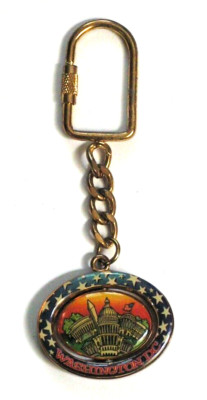 Washington D.C. Keychain Spinner Fob Key Ring Travel Souvenir US ...