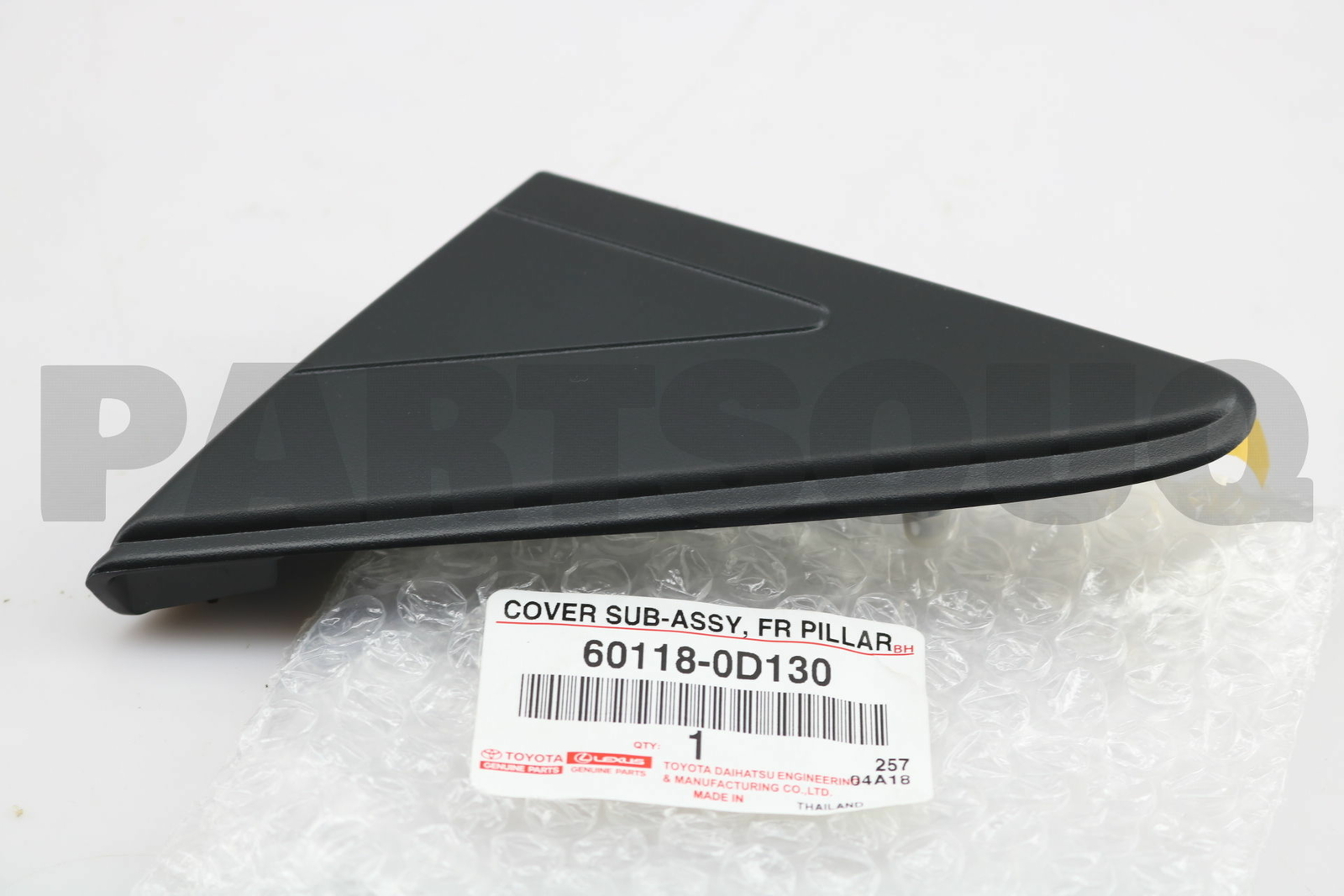 601180D130 Genuine Toyota COVER SUB-ASSY, FRONT PILLAR, UPR LH 60118 ...