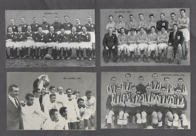 4 THOMSON CARDS: FAMOUS TEAMS IN FOOTBALL HISTORY Stanley Matthews ...