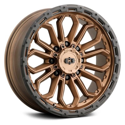 18 inch 18x9 Vision 405 KORUPT Satin Bronze wheels rims 6x5.5 6x139.7 ...