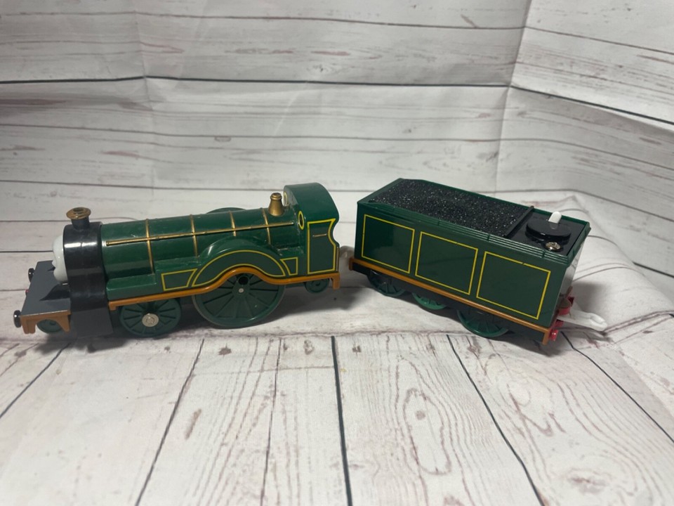Thomas & Friends Trackmaster EMILY Train Motorized Tender Car Green ...