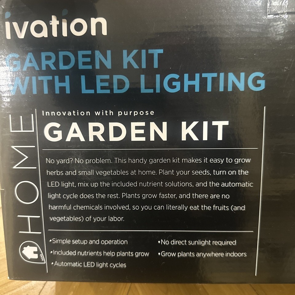 Ivation 12-Pod Hydroponics Growing System, Indoor Greenhouse Box with ...