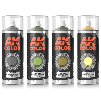 AK Interactive: COLOR SPRAYS - Spray Paint Range - 150ml | eBay