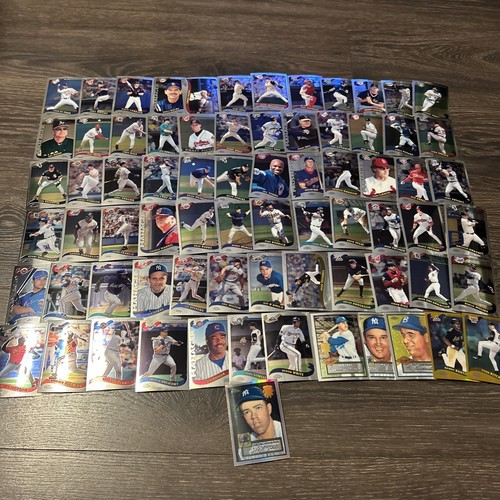 2002 Topps Chrome Baseball Lot Of 73 Cards Set Starter Rookie Refractor ...