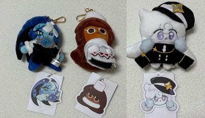 Cookie Run Cook Kingdom Plush Doll Keyring Keychain Cocoa Shadow Milk ...