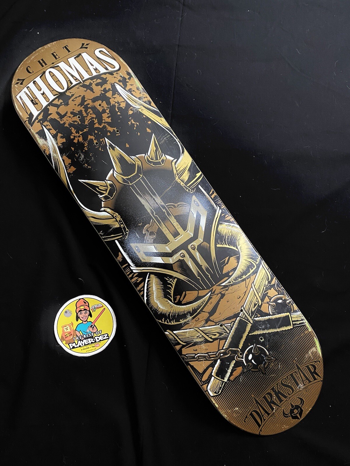RARE Darkstar Chet Thomas Armor Skateboard Deck Vintage Clear Griptape ...