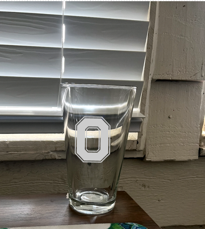 Ohio State Buckeyes Pint Beer Glass Etched Tumbler Drinkware Man Cave ...