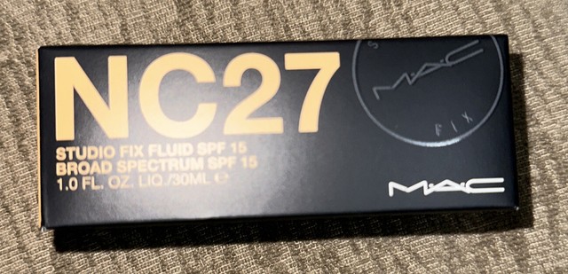 Mac Nc27 Studio Fix Fluid SPF 15 Foundation 1 FL Oz for sale online | eBay