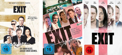 6 DVDs * EXIT - STAFFEL / SEASON 1 + 2 + 3 IM SET - FSK 18 # NEU OVP &B ...