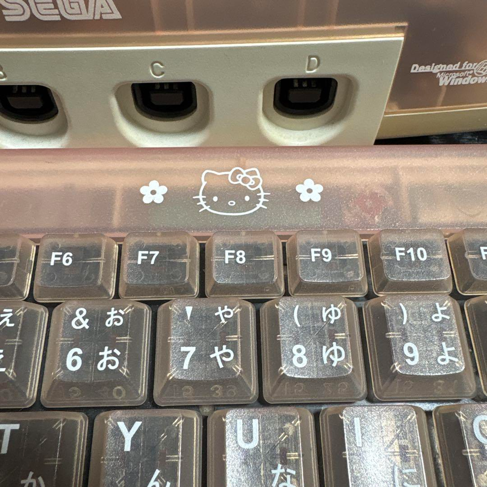 SEGA Dreamcast HKT-3000 Hello Kitty Pink Console box Keyboard Cables ...