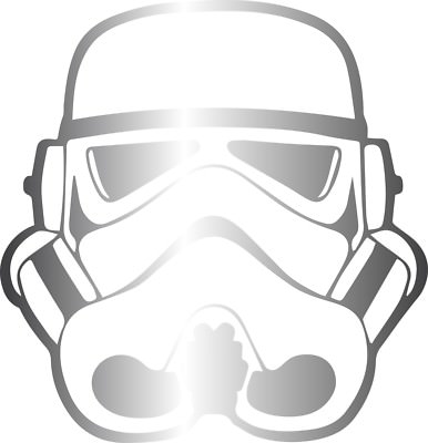 Window Wall Vehicle Display Star Wars Storm Trooper Helmet Decal Vinyl ...