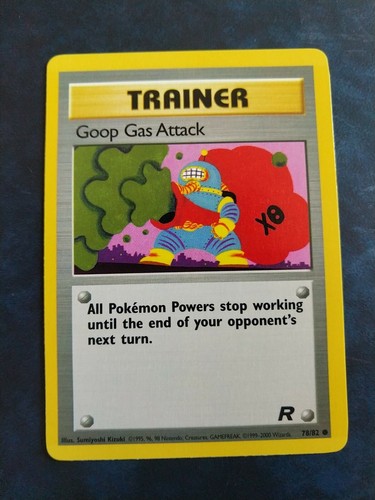 Goop Gas Attack Attaque Au Gaz Gluant 78/82 Team Rocket Carte Pokemon ...