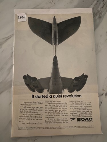 Vintage 1967 BOAC Magazine Ad | eBay