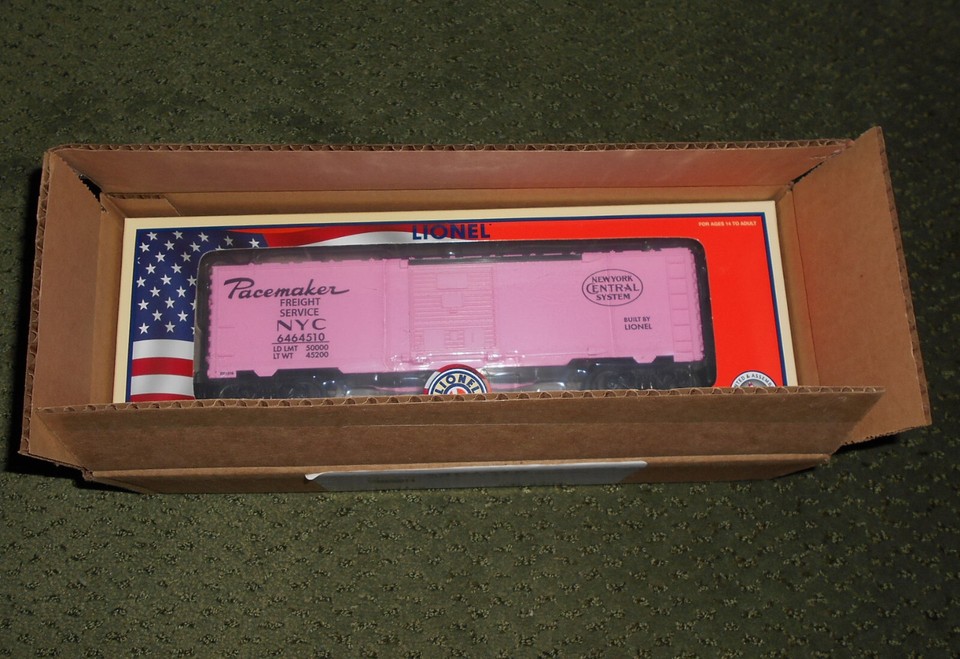 Lionel Girls Pink 6464-510 NYC Pacemaker Boxcar Hard to Find NIB | eBay
