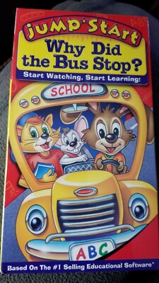 Jump Start Why Did The Bus Stop? VHS 1999 Knowledge Adventure Learning ...