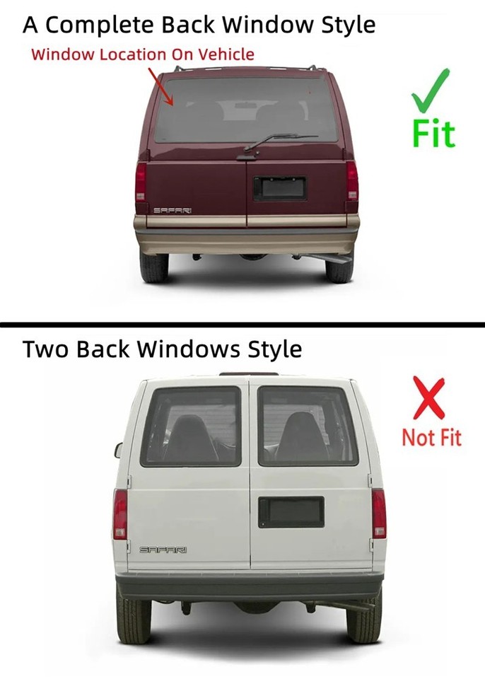 Fit 94-02 Chevrolet Astro GMC Safari Rear Back Window Glass Heated ...