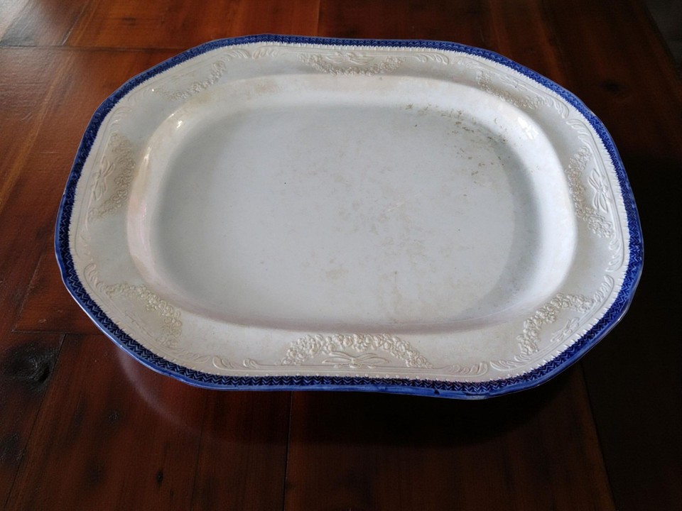 Antique Ralph Clews English Staffordshire Feather or Shell Edge ...
